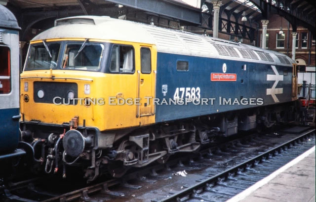 ORIGINAL RAILWAY SLIDE: Class 47 Diesel 47583 at Norwich D-479 £2.99 ...
