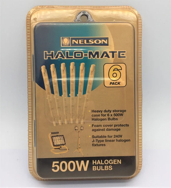 NELSON LEGRAND LINEAR Halogen Light Bulb 240V 500W 119.6mm J Type x6 ...