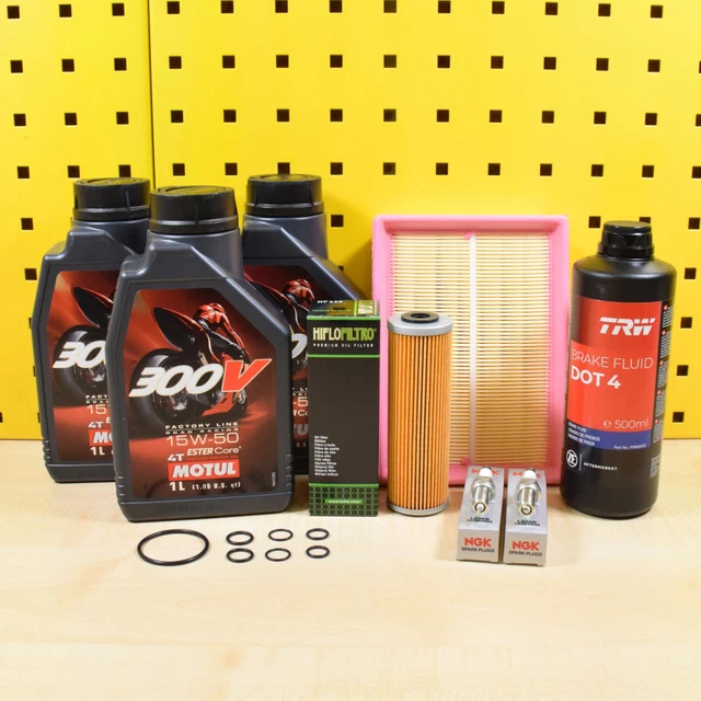 KTM 790 890 Duke Kit Original Filtre à Huile Air Bougies Huile Motul 300V 15w50 EUR 178,96 ...