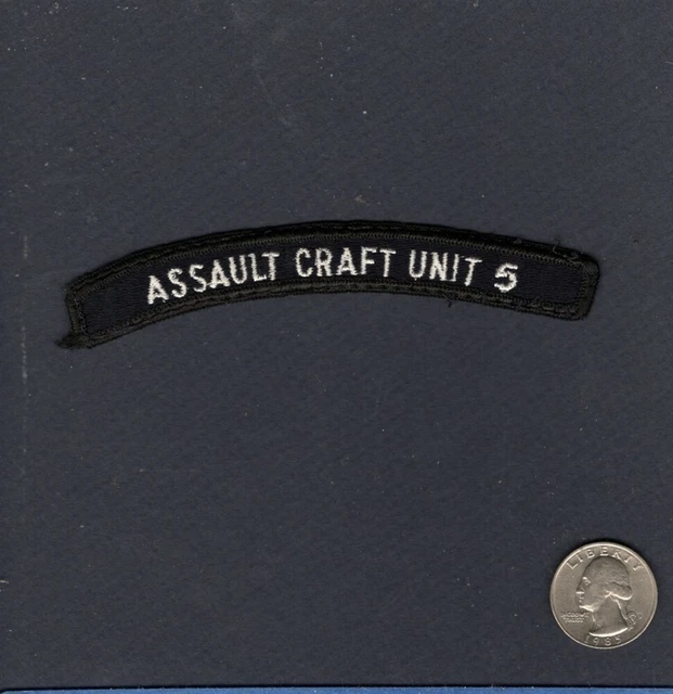 ASSAULT CRAFT UNIT 2 US NAVY Enlisted Uniform Rocker Squadron Patch £6. ...