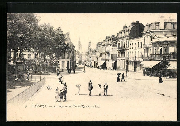 CPA CAMBRAI, LA Rue de la Porte Robert EUR 7,00 - PicClick FR