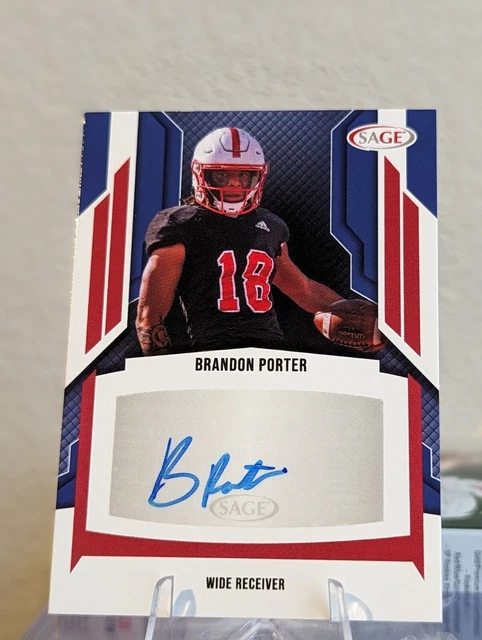 2024 SAGE HIGH Series Brandon Porter Auto Incarnate Word #A-BP EUR 5,57 ...