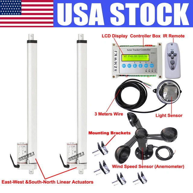 COMPLETE DUAL AXIS Solar Tracker -Solar Panel Tracking System Sunlight ...