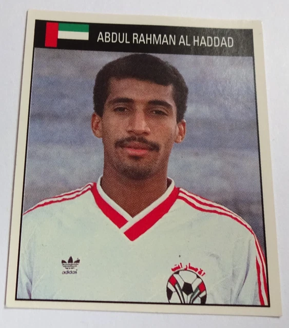 ORBIS ITALIA '90 Italy 1990 World Cup Sticker Abdul Rahman Al Haddad ...