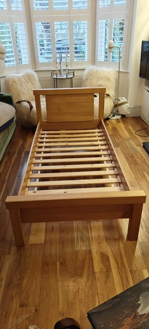 SOLID OAK SINGLE Bed Frame £115.10 - PicClick UK