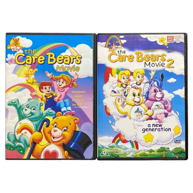 CARE BEARS MOVIE 1 & 2 DVD Bundle Vintage Kids Family Animated Films G ...
