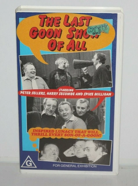 VHS THE LAST Goon Show Of All BBC 1990 Comedy S. Milligan P. Sellers H ...