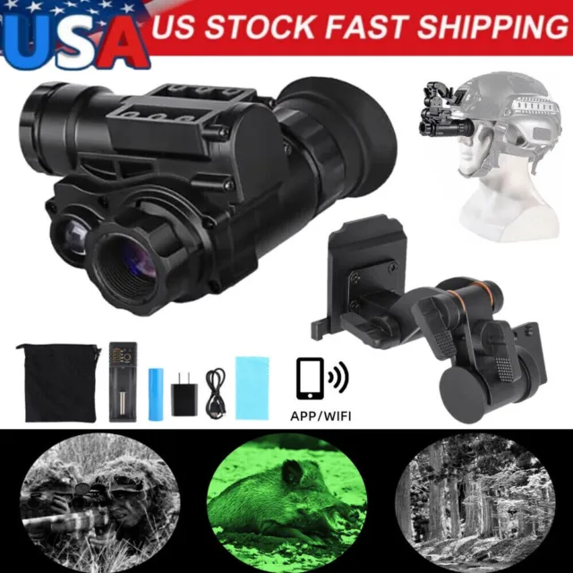 NVG10 NIGHT VISION Goggles Monocular Green WIFI 1080p Tactical Helmet ...