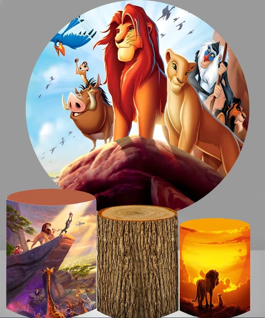 THE LION KING Simba Round Backdrops Boys Birthday Circle Background ...