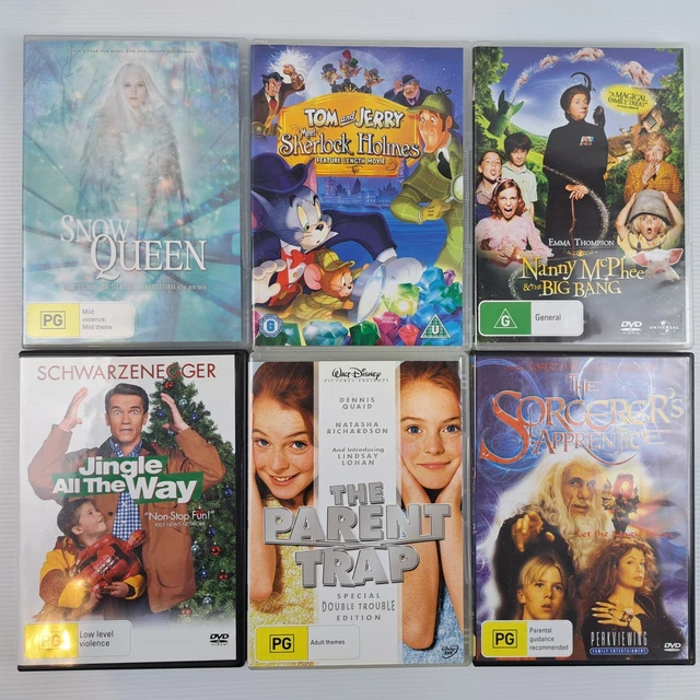 KIDS CHILDRENS FAMILY DVD Bundle Bulk Lot Pack X 6 Movies Region 4 PMZ ...