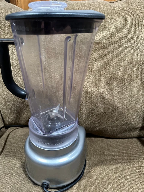 KITCHENAID KSB1575MC 5-SPEED Diamond Heavy Duty Blender Silver 60 oz ...