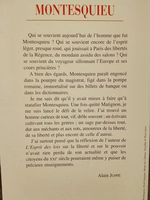 MONTESQUIEU LE MODERNE | Bon état EUR 7,00 - PicClick FR