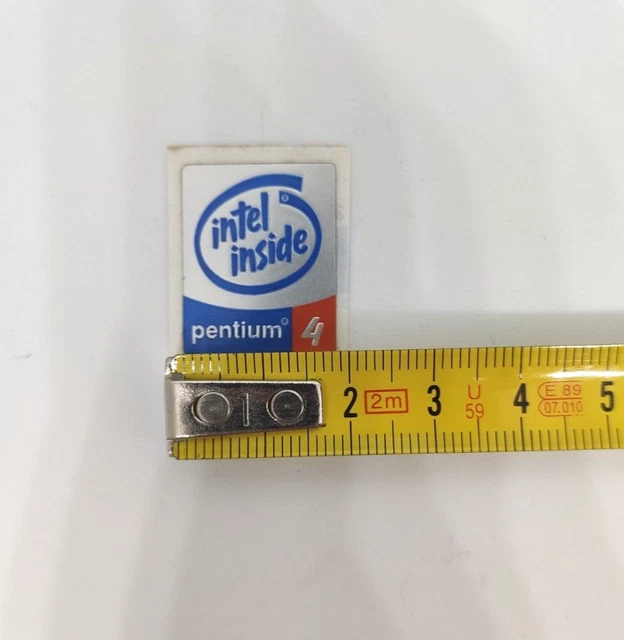 METAL STICKER PENTIUM 4 Intel Inside Vintage EUR 6,28 - PicClick IT