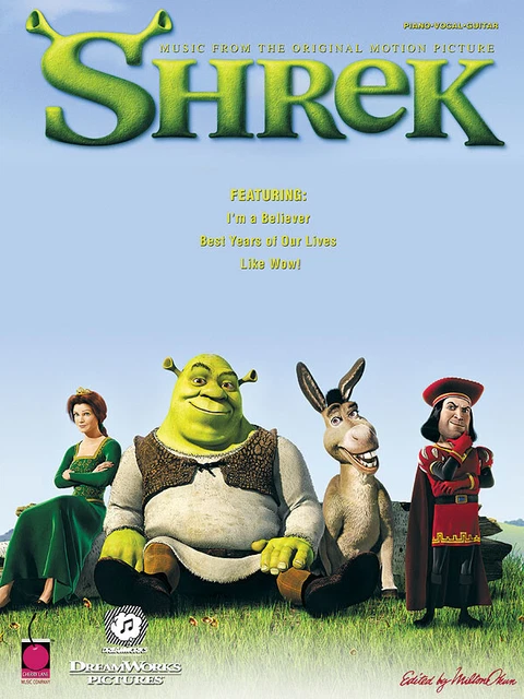 SHREK MOVIE SONGBOOK Piano Sheet Music Guitar Chords Lyrics 12 Pop ...
