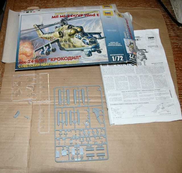 MAQUETTE ZVEZDA SOVIET Attack Helicopter Mil Mi-24V/Vp Hind E EUR 5,50 - PicClick FR
