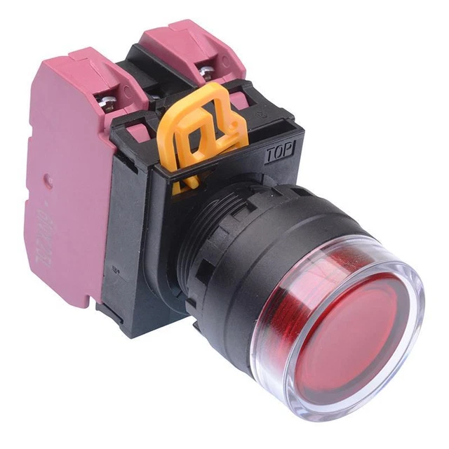 IDEC RED 12V illuminated 22mm Momentary Shrouded Push Button Switch 2NC IP65 £23.79 - PicClick UK