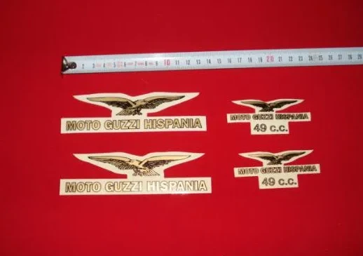 MOTO GUZZI HISPANIA 49cc 65cc decal set vinyl adesivi autocollants ステッ ...