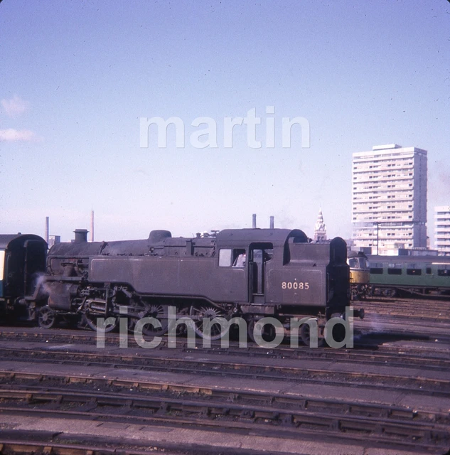 CLAPHAM JUNCTION 2-6-4T 80085 11.3.67 Kodachrome 26mm Slide RN350 £2.99 ...