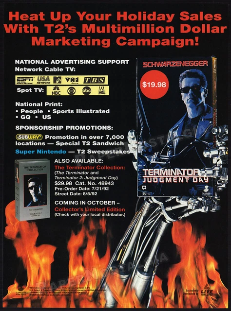 TERMINATOR 2: JUDGMENT DAY__Orig. 1997 Trade print AD/ ADVERT ...