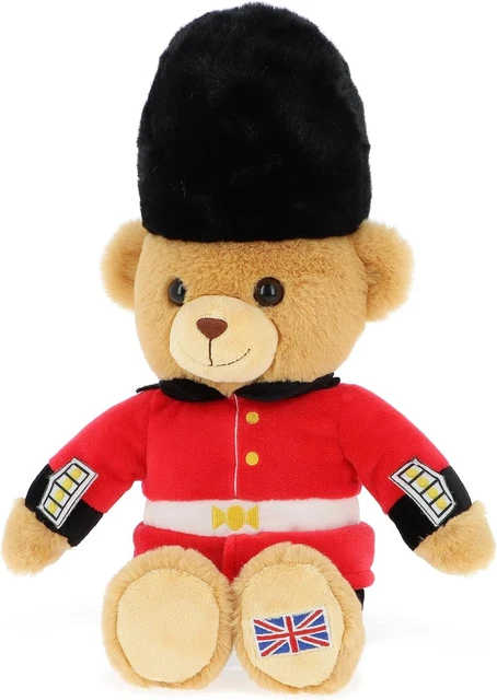 KEEL TOYS 19CM London Guardsman Bear Plush Soft Toy UK Souvenir Gift ...