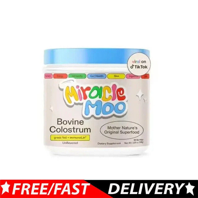 2025 MIRACLE MOO Bovine Colostrum Powder (60 Servings) HOT £12.88 ...