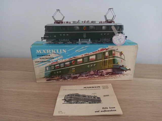 MARKLIN 3050 LOCOMOTIVE Electrique Suisse Avec Boite Et Notice Echelle ...