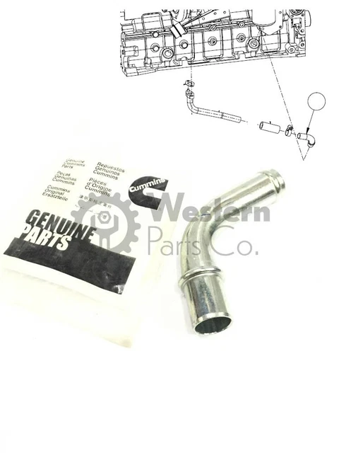 ORIGINAL TUBE TURBO oil drain for Cummins 4bt/6bt- 3903744 EUR 52,08 ...