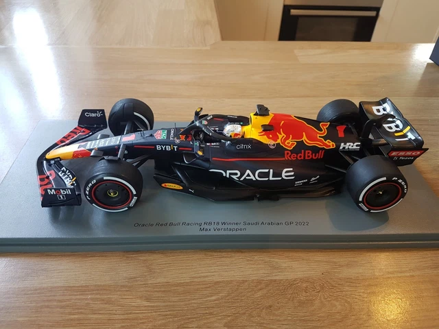 1/18 F1 RED bull rb18 max verstappen 2022 saudi gp win ,spark awsome ...