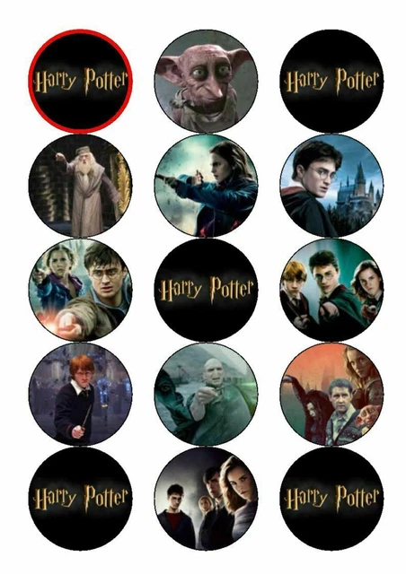 15 X HARRY Potter Personalised Edible Cupcake Toppers Precut Fast ...
