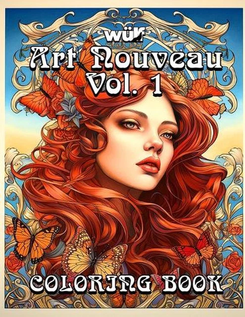 ART NOUVEAU VOL. 1: A Wulf Design Studio Coloring Book by Vincent Orona ...