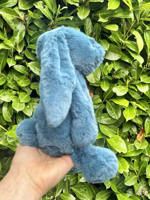 JELLYCAT MEDIUM BASHFUL Mineral Blue Bunny Retired Soft Toy - Rabbit ...