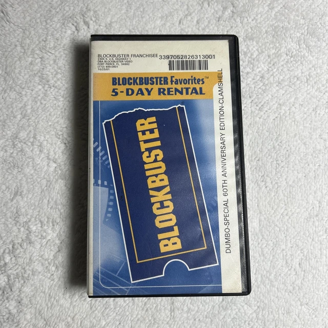 VINTAGE BLOCKBUSTER VIDEO nostalgic VHS DUMBO Disney movie £21.06 ...