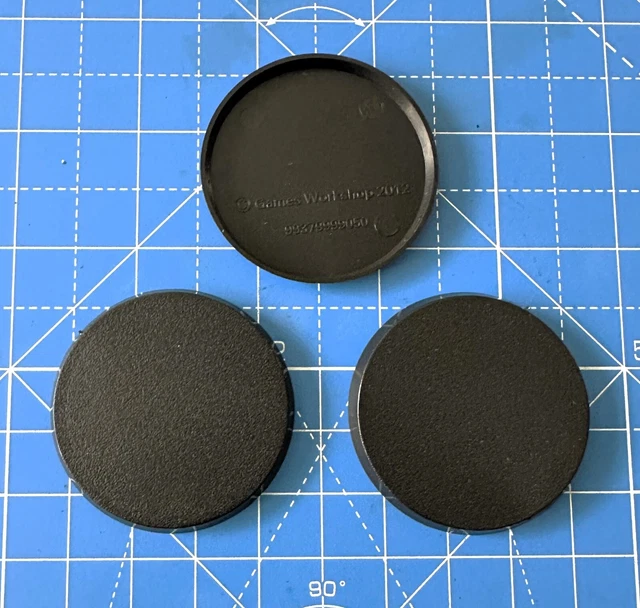 50MM ROUND BASES x3 40k AoS 30k Warhammer Necromunda Games Workshop ...