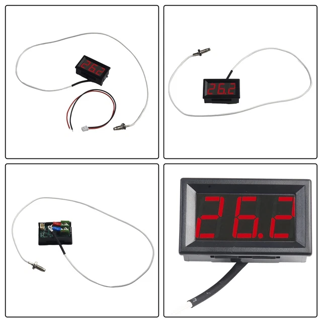 THERMOM TRE NUM RIQUE DEL rouge/bleu/vert thermom tre avec sonde NTC DC 12V EUR 5,59 - PicClick DE