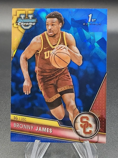 BRONNY JAMES 2023-24 Bowman Chrome University U Sapphire #95 1er USC ... BRONNY JAMES 2023-24 Bowman Chrome University U Sapphire #95 1er USC ...