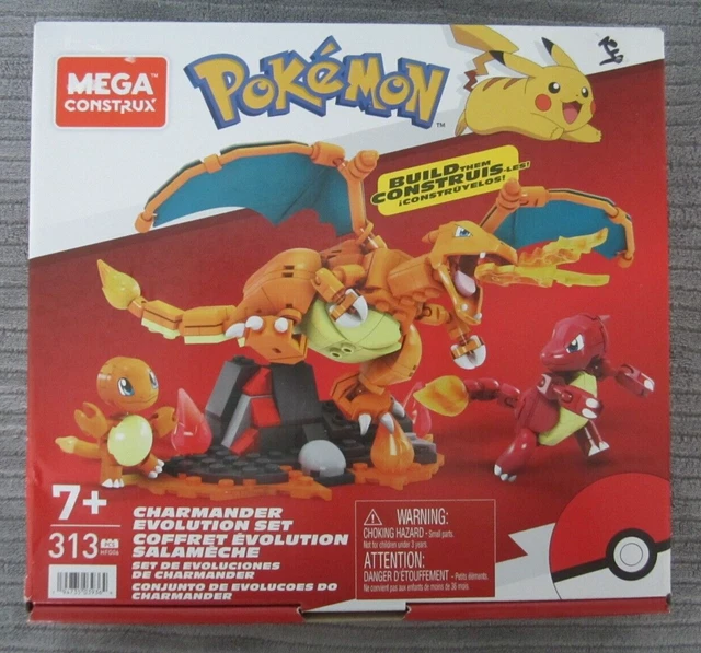 MEGA CONSTRUX POKEMON Charmander Evolution Building Set Charmeleon ...