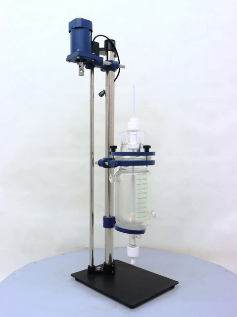PREASION 2L GLASS Reactor Lab Reactor Double Jacketed Digital Display ...