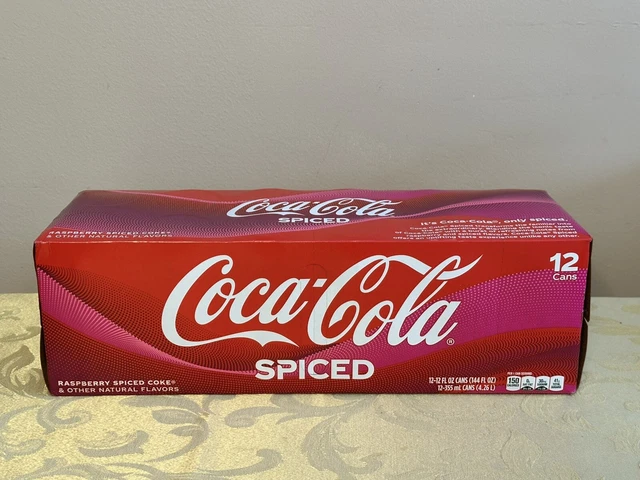 COCA-COLA SPICED RASPBERRY Coke 12 Pack Soda 12oz Cans $19.95 - PicClick