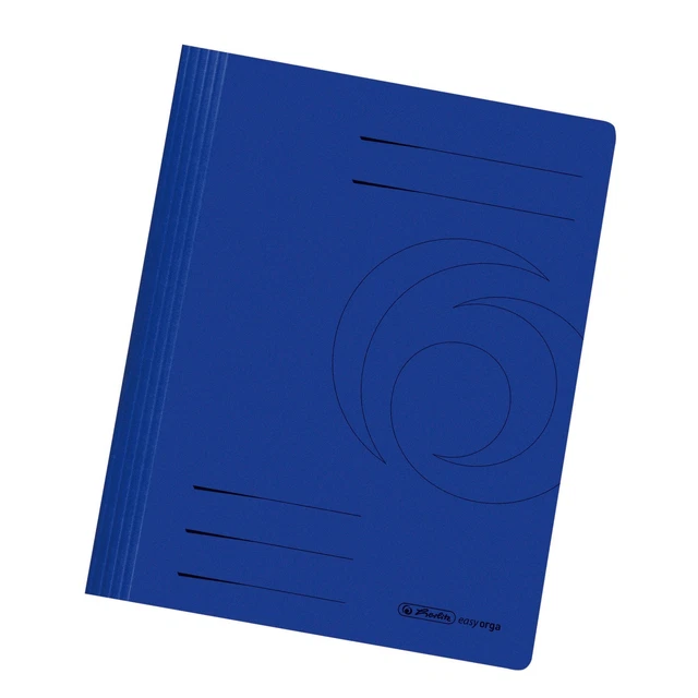 HERLITZ A4 MANILLA Folded Flat File - Dark Blue (Pack of 10) £14.17 ...