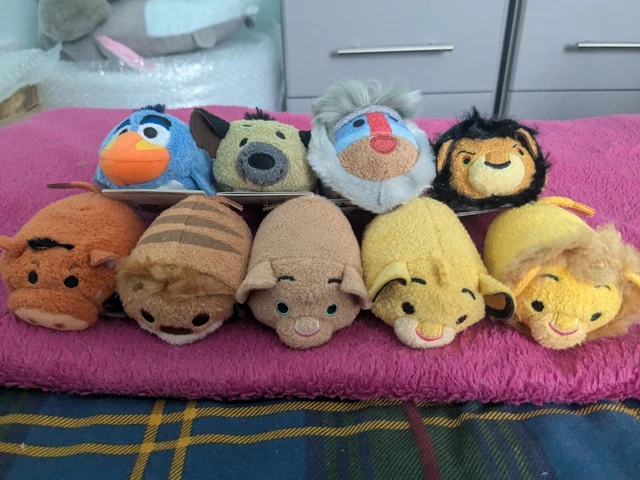 DISNEY STORE TSUM Tsum The Lion King Set of 9 Mini 3" Plush Soft Toys ...