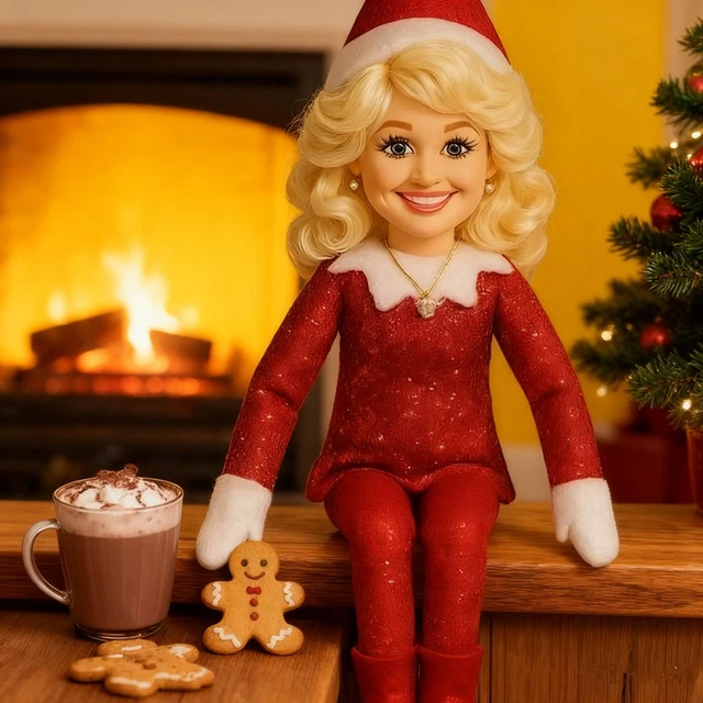 NEW DOLLY PARTON Christmas Elf Doll Christmas Trees Decoration Gifts ...