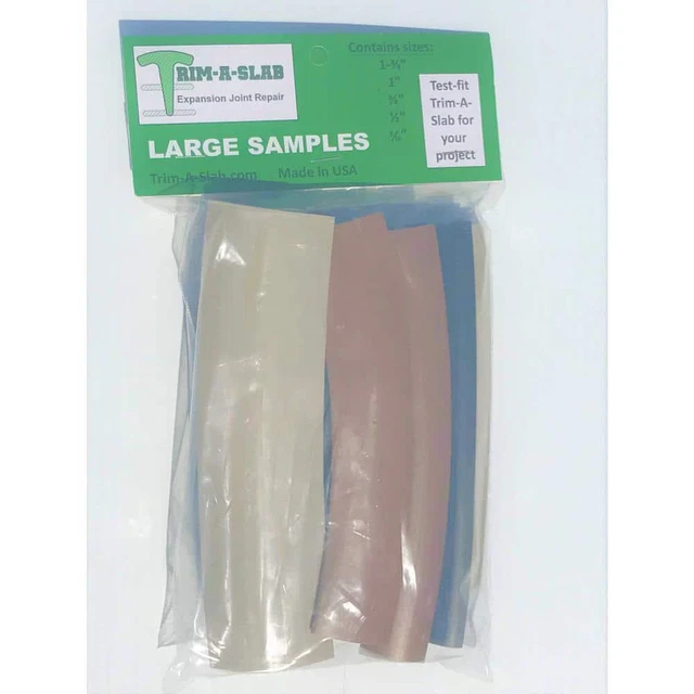 TRIM-A-SLAB LARGE SAMPLE Concrete Expansion Joint Pack 6 in Exterior ...