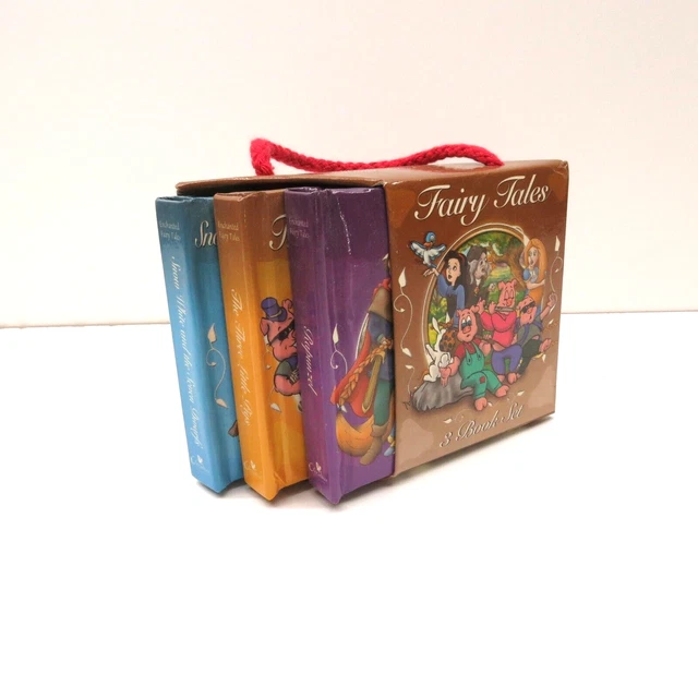 FAIRY TALES MINI Book Set Snow White Rapunzel 3 Three Little Pigs 2003 ...