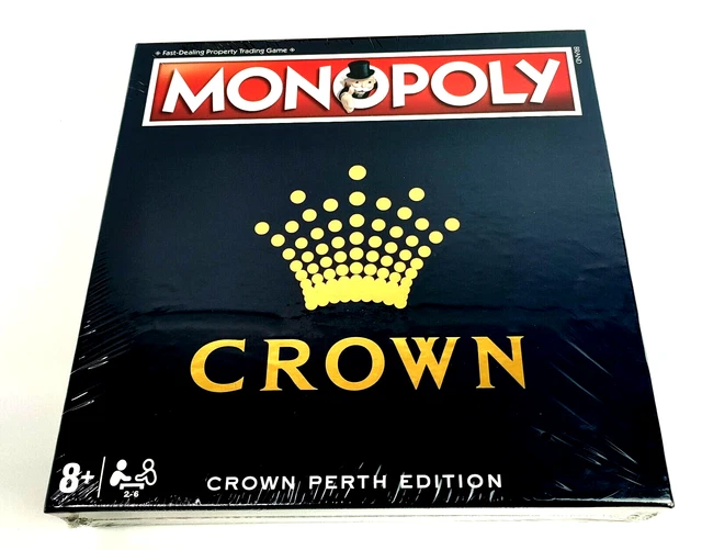 MONOPOLY CROWN PERTH Edition Board Game EXCLUSIVE CROWN TOKEN New ...