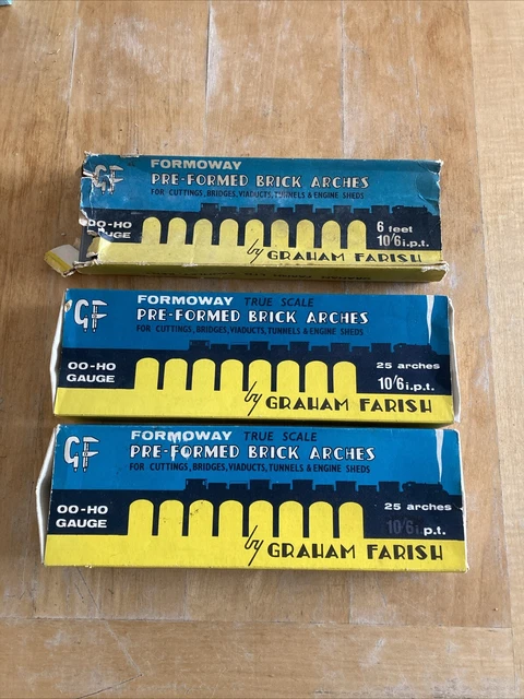 GRAHAM FARISH FORMOWAY Pre-formed Brick Arches OO Gauge 3 Packs £9.56 ...