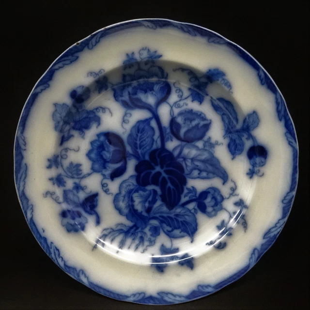 ANTIQUE 19THC WEDGWOOD Flow Blue WATER NYMPH Dinner PLATE, 1870-80's £ ...