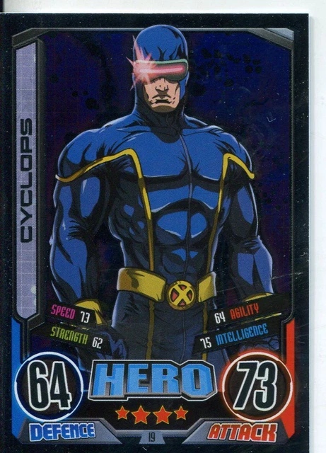 MARVEL HERO ATTAX Series 2 Foil Base Card #19 Cyclops £1.19 - PicClick UK