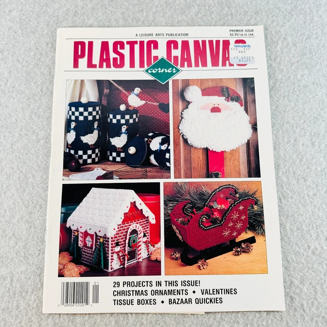 PLASTIC CANVAS CORNER Magazine Vol 1 Number 1 Premier Issue Vintage ...