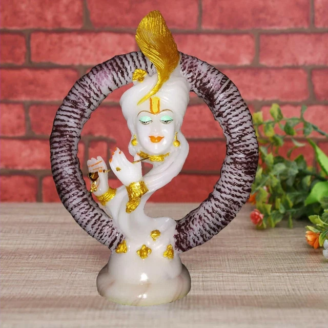 HANDCRAFTED LORD KRISHNA Idol Statue Showpiece for Home Decor & Gift ...