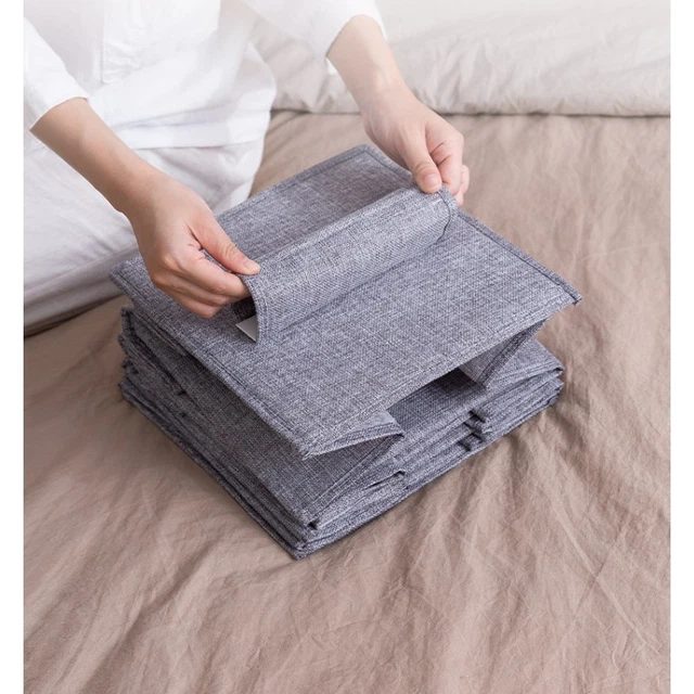 COTTON LINEN CLOSET Organizer With Multiple Layers For Bedroom Storage ...
